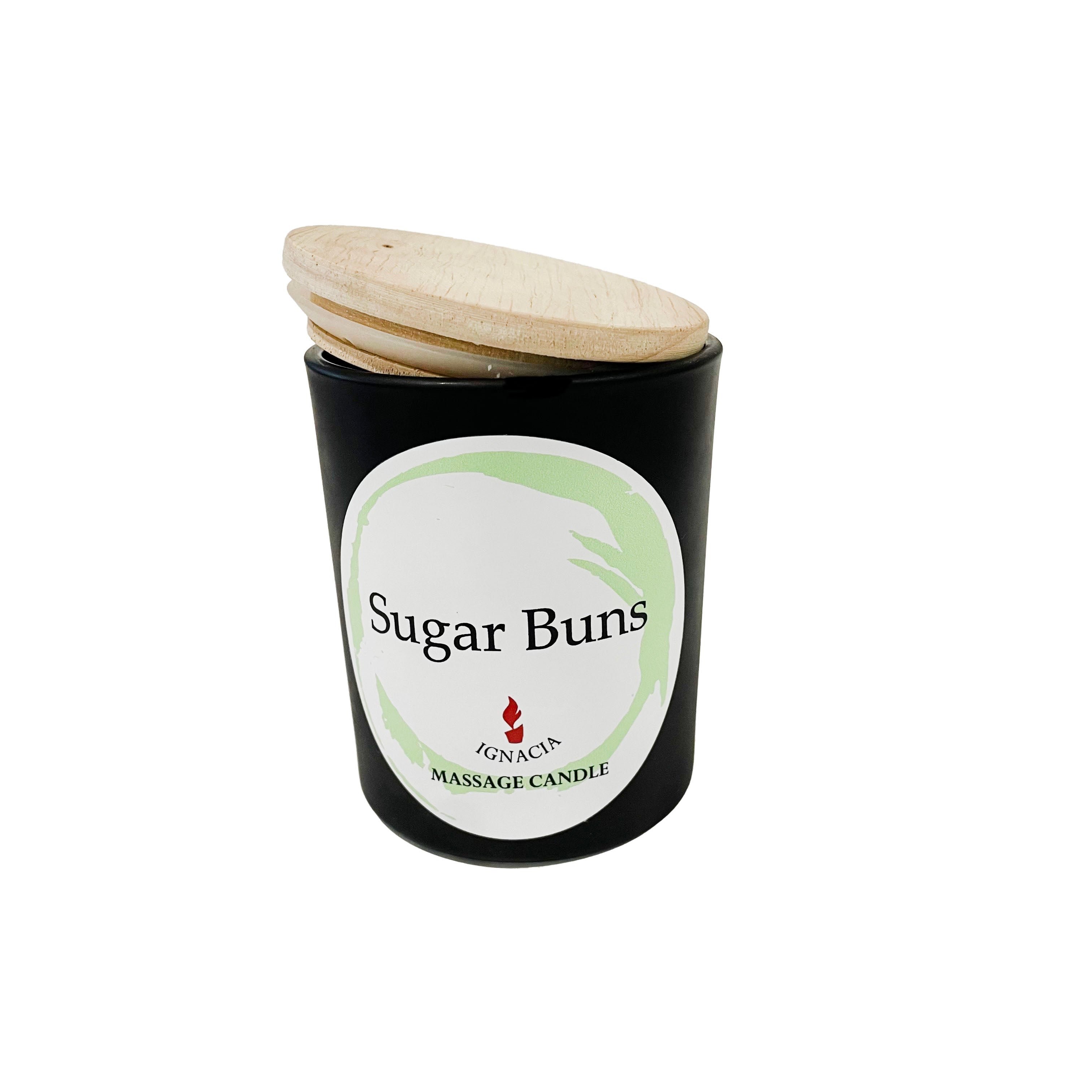 Ignacia Massage Candle Sugar Buns - Scent Basil & Cucumber 150g ...