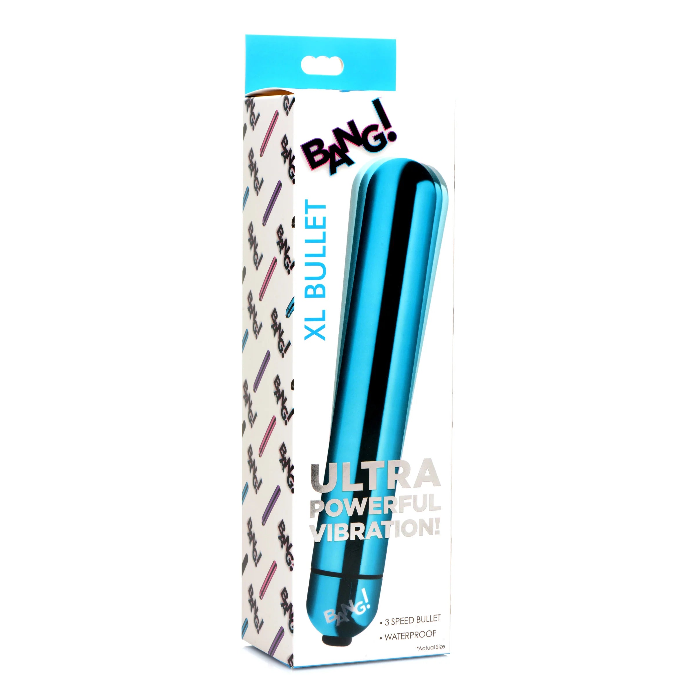 XR Brands | BANG! 3-Speed XL Vibrating Metallic Bullet - Blue ...
